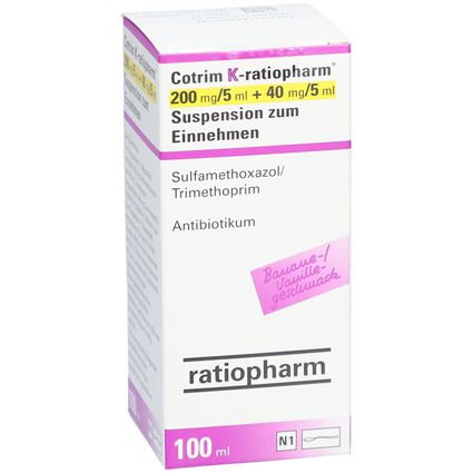 Cotrim K-ratiopharm® 200mg/5ml + 40mg/5ml 100 ml mit dem E-Rezept ...