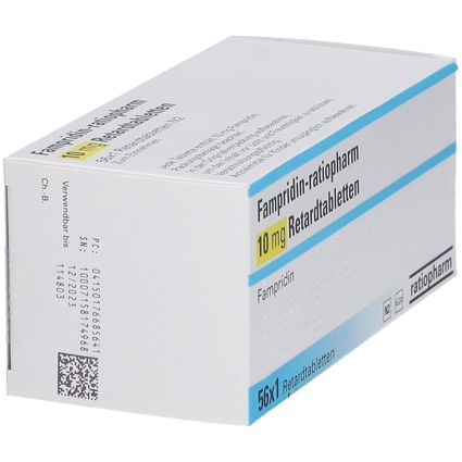 Fampridin-ratiopharm® 10 mg 4x14 St mit dem E-Rezept kaufen - Shop Apotheke