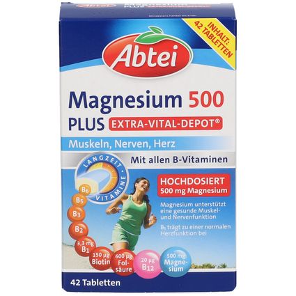 Abtei Magnesium 500 Plus 42 St - Shop Apotheke