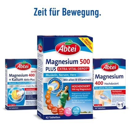 Abtei Magnesium 500 Plus 42 St - Shop Apotheke
