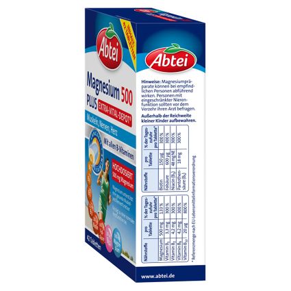 Abtei Magnesium 500 Plus 42 St - Shop Apotheke