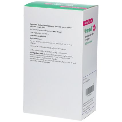 IMRALDI 40 mg/0,4 ml Inj.-Lösung im Fertigpen 6 St mit dem E-Rezept ...