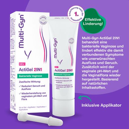 Multi-Gyn ActiGel 2IN1 – Vaginalgel zur schnellen Behandlung von ...