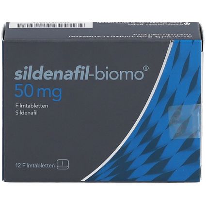 SILDENAFIL-biomo 50 mg Filmtabletten 12 St mit dem E-Rezept kaufen - Shop Apotheke