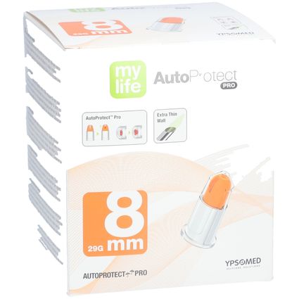 mylife AutoProtect PRO Sich.-Pen-Nadeln 8 mm 29 G 100 St - Shop Apotheke