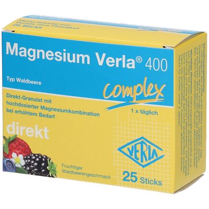 Magnesium Verla® 400 Complex direkt 25 St - Shop Apotheke