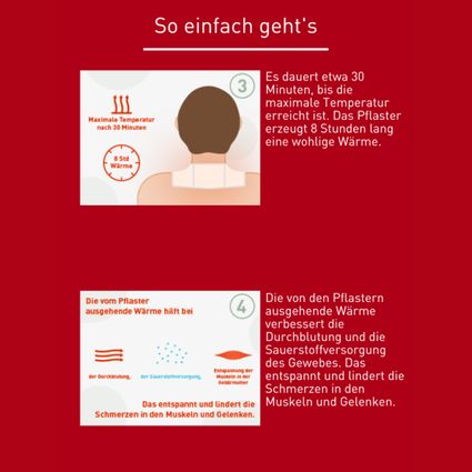 N1 Wärmepflaster für Schultern & Nacken – bis zu 8 Stunden Wärme 4 St ...