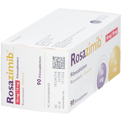 ROSAZIMIB 10 mg/10 mg Filmtabletten 90 St mit dem E-Rezept kaufen ...