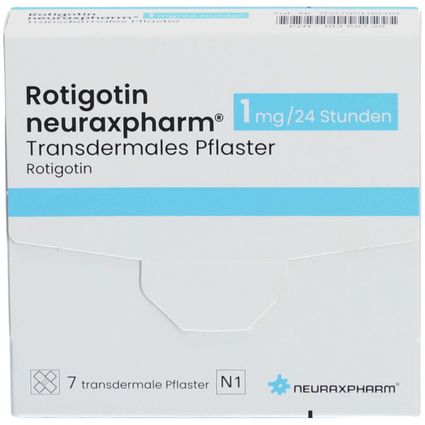 ROTIGOTIN neuraxpharm 1 mg/24 h transderm.Pflaster 7 St mit dem E ...