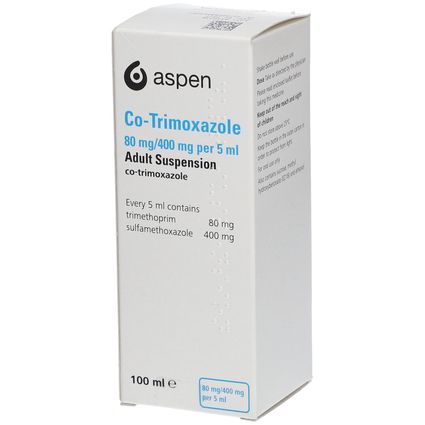 CO-TRIMOXAZOLE 80mg/400mg per 5ml Adult Susp.UK 100 ml mit dem E-Rezept ...