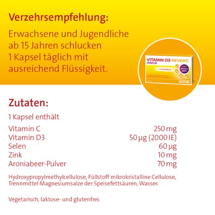VITAMIN D3 HEVERT® IMMUN 30 St - Shop Apotheke