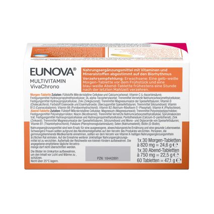 EUNOVA® VivaChrono: Vitamin- und Mineralstoffversorgung im Einklang mit ...