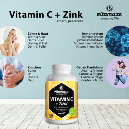 Vitamaze Vitamin C +Zink 360 St - Shop Apotheke