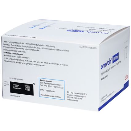 OMVOH 100 mg Injektionslösung i.e.Fertigspritze 6 St mit dem E-Rezept ...