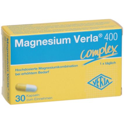 Verla-Pharm Magnesium Verla® 400 Kapseln Hochdosiertes Magnesium 30 St ...