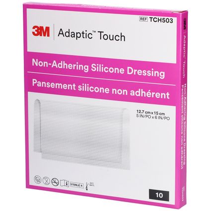 3M™ Adaptic™ Touch Nicht haftender Silikon-Wundverband, TCH503, 12,7 cm ...