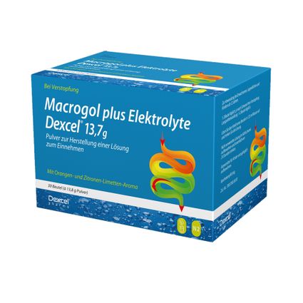 Macrogol plus Elektrolyte Dexcel® 13,7 g, gegen Verstopfung 30 St ...
