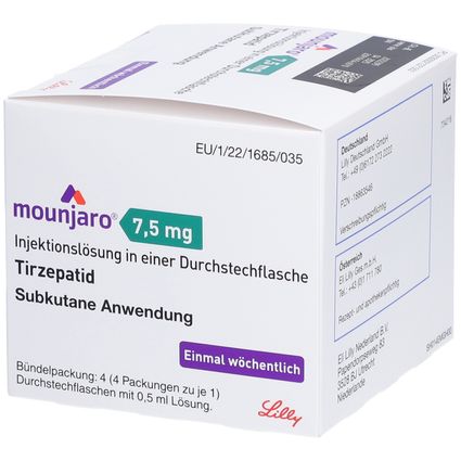 MOUNJARO 7,5 mg Injektionslösung i.e.Dsfl. 4 St mit dem E-Rezept kaufen ...