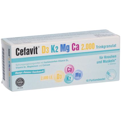 Cefavit® D3 K2 Mg Ca 2.000 Trinkgranulat 10 St - Shop Apotheke