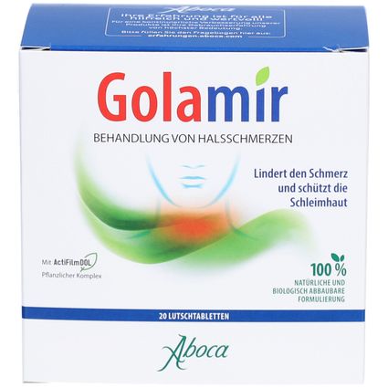 Golamir 2Act Tabletten – Lindert Halsschmerzen & schützt den Hals 20 St ...