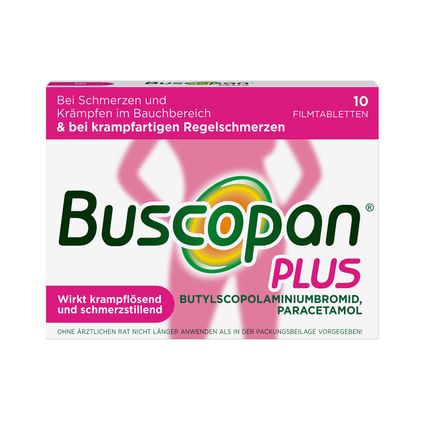 Buscopan PLUS bei Regelschmerzen - Krampflösend & schmerzstillend durch ...