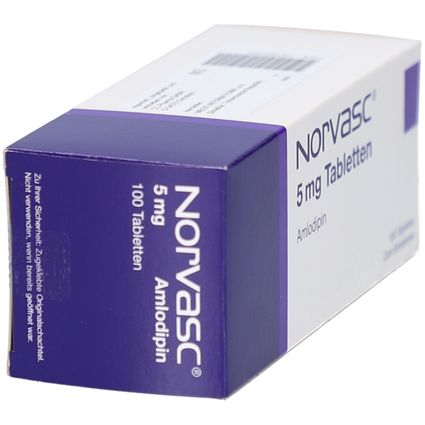 NORVASC 5 mg Tabletten 100 St mit dem E-Rezept kaufen - Shop Apotheke
