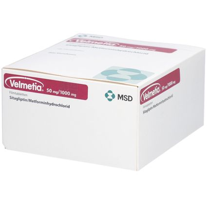 VELMETIA 50 mg/1000 mg Filmtabletten 196 St mit dem E-Rezept kaufen ...