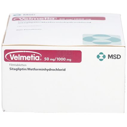VELMETIA 50 mg/1000 mg Filmtabletten 196 St mit dem E-Rezept kaufen ...