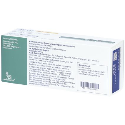 AWIQLI 700 E/ml Inj.-Lsg.Fertigpen 1050 E/+14 Nad. 1x1,5 ml mit dem E ...