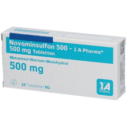 NOVAMINSULFON 500-1A Pharma Tabletten 10 St mit dem E-Rezept kaufen ...