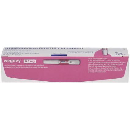WEGOVY 0,5 mg FlexTouch Injektionslsg.Fertigpen 1x1,5 ml mit dem E-Rezept kaufen - Shop Apotheke