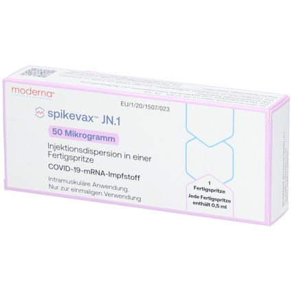 SPIKEVAX JN.1 50 µg Inj.-Dispersion Fertigspritze 1x0,5 ml mit dem E ...