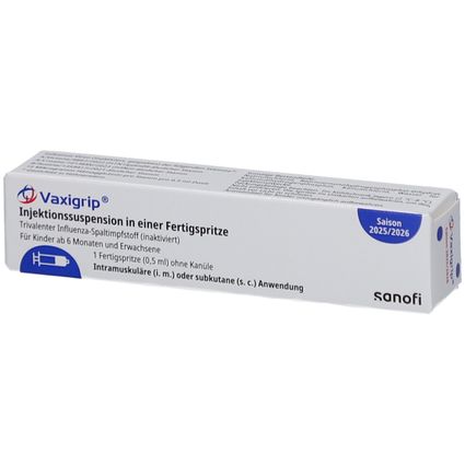 VAXIGRIP 2025/2026 Inj.-Susp.Fertigspr.o.Kanüle 1 St mit dem E-Rezept ...