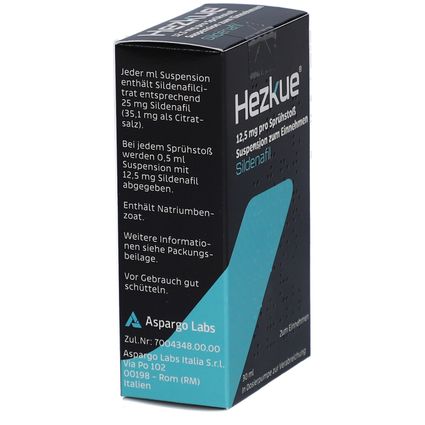 HEZKUE 12,5 mg pro Sprühstoß Suspension z.Einnehm. 30 ml mit dem E ...