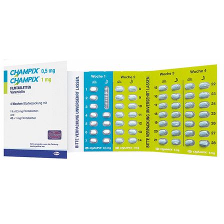 Champix® 0,5 mg/1 mg 53 St - shop-apotheke.com