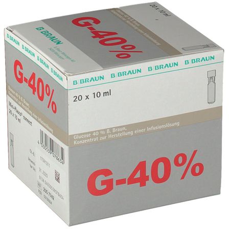 Glucose 40 % B. Braun Mini-Plasco®connect 20x10 ml - shop-apotheke.com