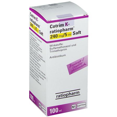 Cotrim K-ratiopharm® 240 mg/5 ml Saft 100 ml - shop-apotheke.com