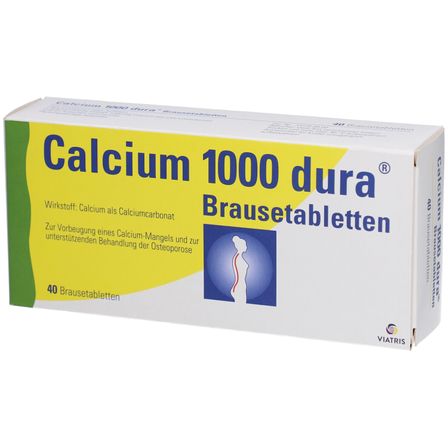 Calcium-dura® 1000 Brausetabletten 40 St - shop-apotheke.com