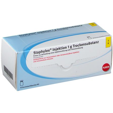 Staphylex® Injektion 1 g 10 St - shop-apotheke.com