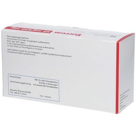 Eucreas® 50 mg/850 mg 3x60 St - shop-apotheke.com