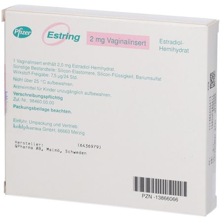 ESTRING 2 mg Vaginalinsert 1 St - shop-apotheke.com