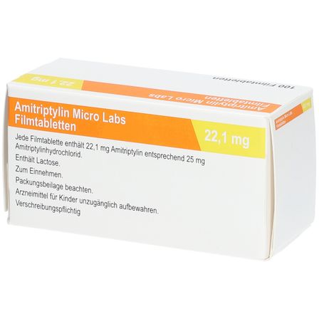 AMITRIPTYLIN Micro Labs 22,1 mg Filmtabletten 100 St - shop-apotheke.com