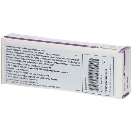 REMSIMA 120 mg Injektionslösung im Fertigpen 2 St - shop-apotheke.com