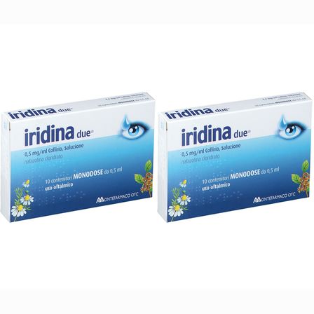 Iridina due® 0,5 mg/ml Collirio Contenitori monodose 2x10x0,5 pz | Redcare