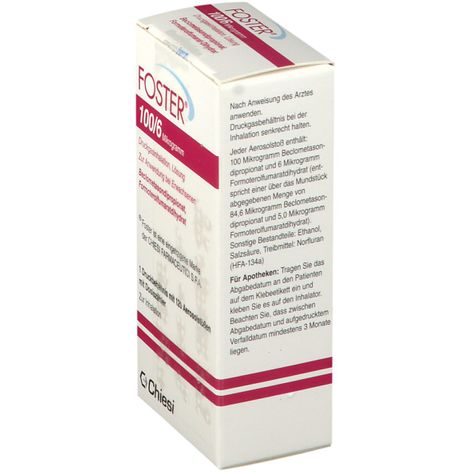 FOSTER® 100/6 µg 120 Hub Dosieraerosol 1 St - shop-apotheke.com