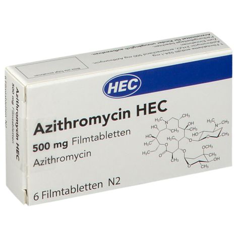 Azithromycin HEC 500 mg 6 St - shop-apotheke.com