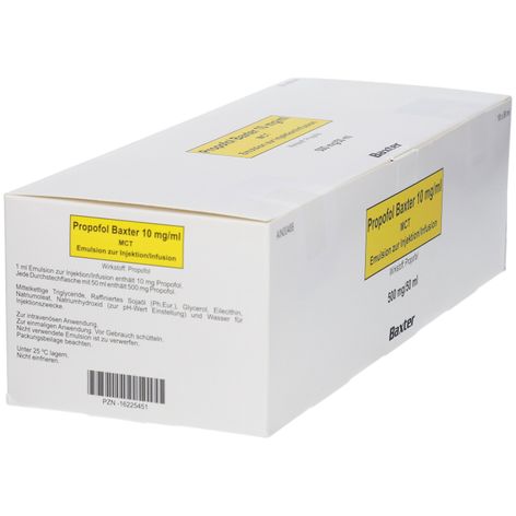 Propofol Baxter 10 mg/ml 10x50 ml - shop-apotheke.com