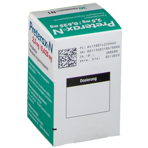 Preterax® N 2,5 mg/0,625 mg 30 St - shop-apotheke.com