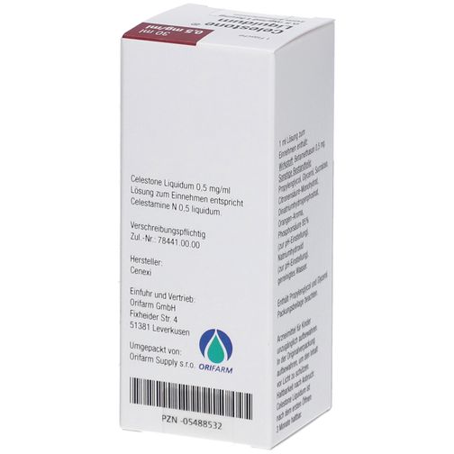 Celestone 0,5 Liquidum 30 ml - shop-apotheke.com