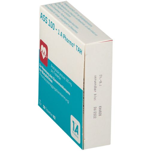 ASS 100 - 1 A Pharma® TAH 50 St - shop-apotheke.com
